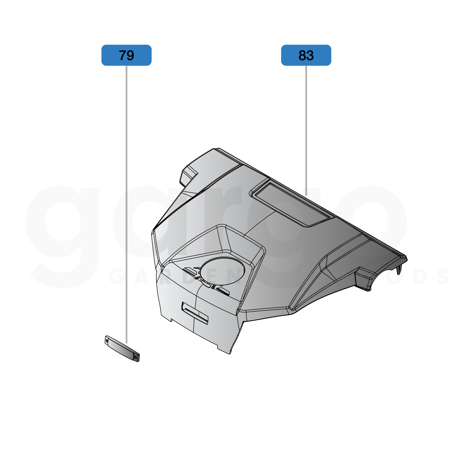 Set Haube für Durosweep 77 Pro (ohne Akku) | 467511